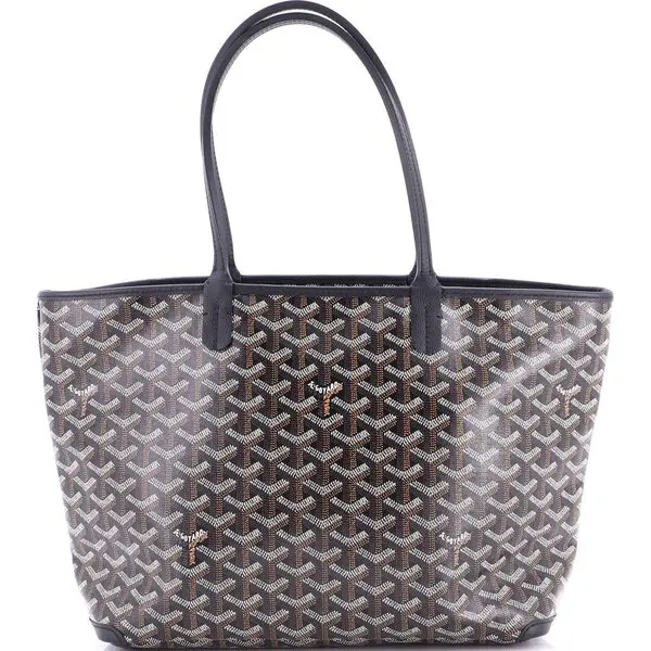 Goyard Artois Tote Coated Canvas Pm - Black