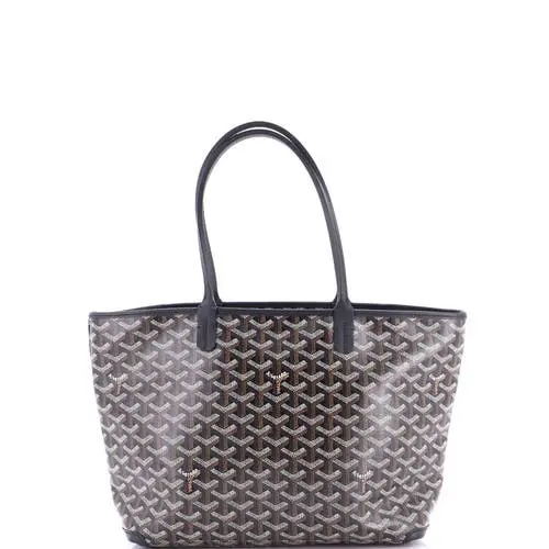 Goyard Artois Tote Coated Canvas Pm - Black