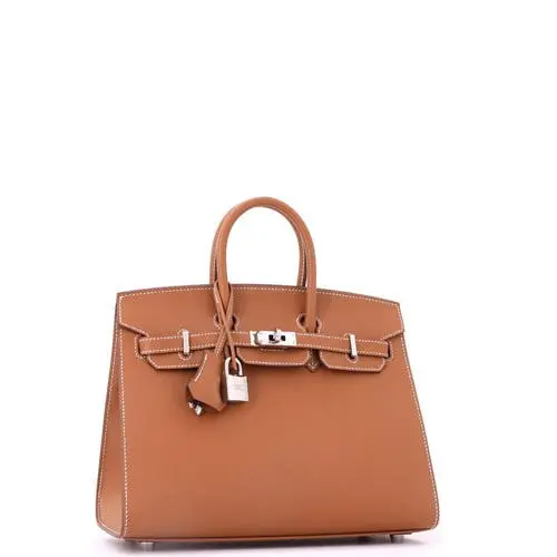 Hermès Birkin Sellier Bag Brown Epsom With Palladium Hardware 25