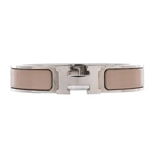 Hermès Clic H Bracelet Enamel Narrow - Neutral