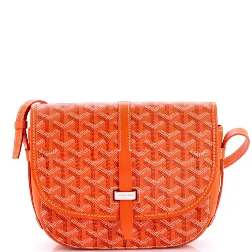 Goyard Belvedere Ii Messenger Bag Coated Canvas Pm - Brown