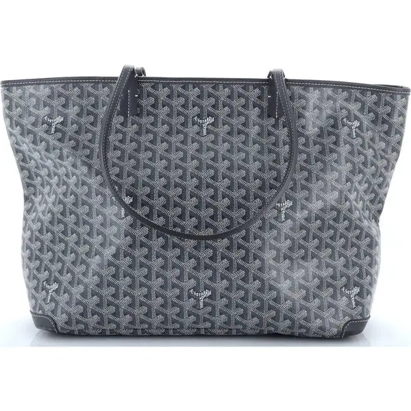 Goyard Artois Tote Coated Canvas Mm - Grey