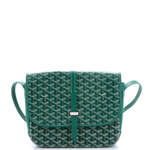 Goyard Belvedere Ii Messenger Bag Coated Canvas Mm - Green