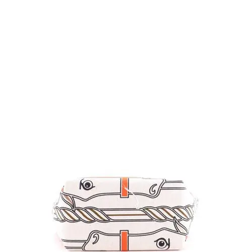 Hermès Sac Steeple Tote Printed Toile With Leather 28 - Gold