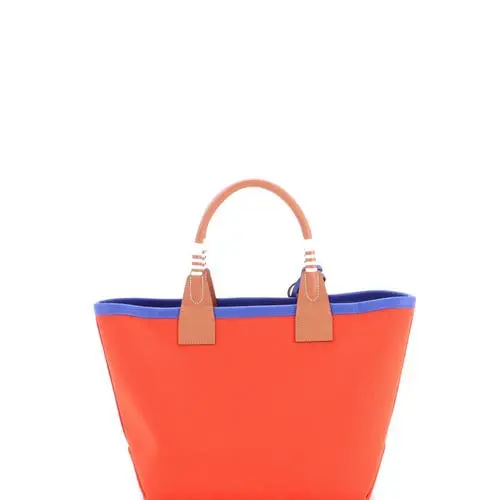 Hermès Sac Steeple Tote Toile With Leather 25