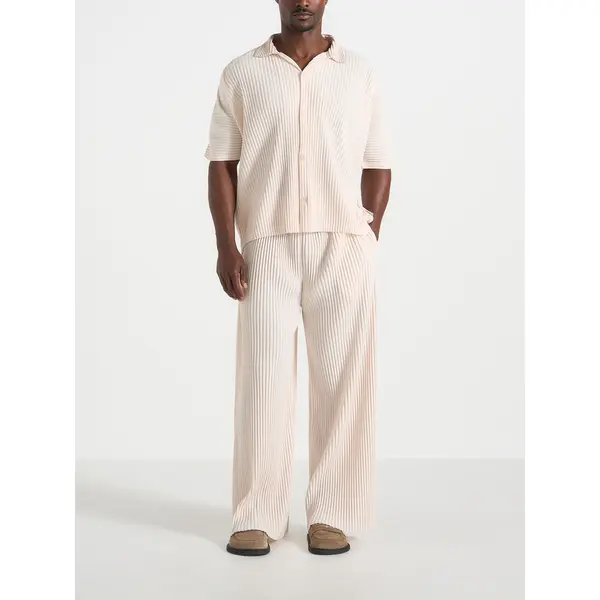 Manière De Voir Justin Pleated Boxy Shirt - Cream
