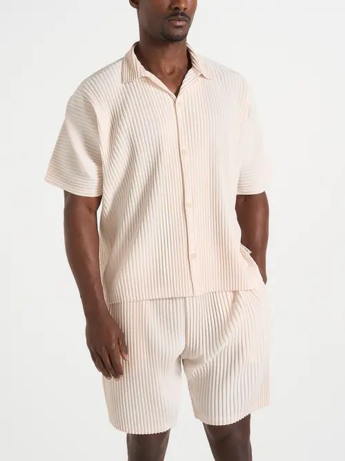 Manière De Voir Justin Pleated Boxy Shirt