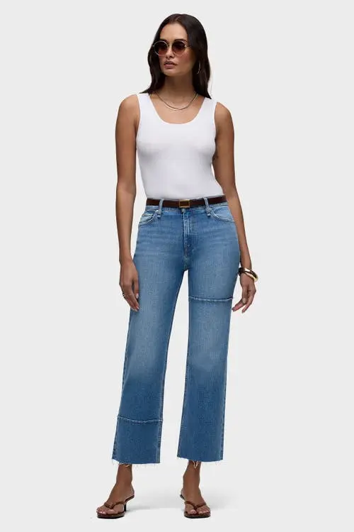 Hudson Jeans Remi Pintucked Straight Ankle - Bayview