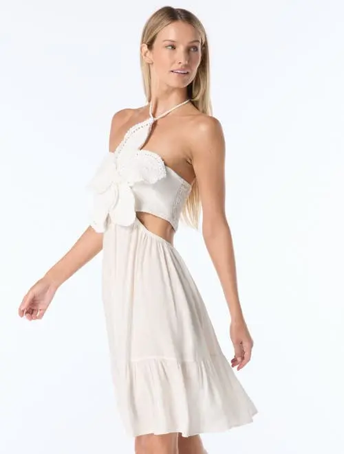 Vince Camuto Cut Out Cover Up Dress Swim