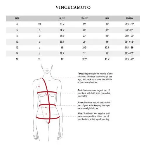 Vince Camuto Cut Out Cover Up Dress Swim