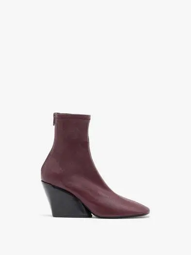 Proenza Schouler Slant Stretch Boots - Oxblood