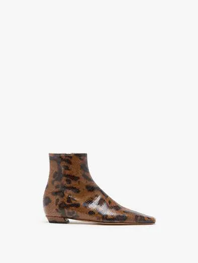 Proenza Schouler Trap Flat Ankle Boots - Ochre Multi