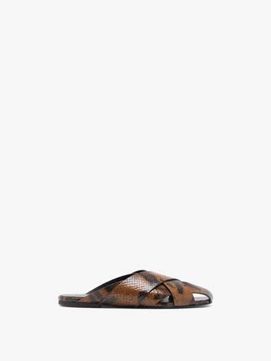 Proenza Schouler Slant Cross Slides - Ochre Multi
