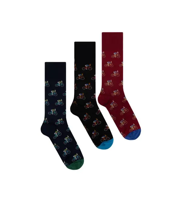 Paul Smith Three Pack Of Cotton Socks - Black