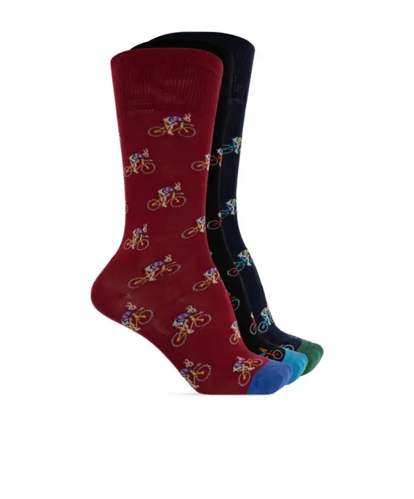 Paul Smith Three Pack Of Cotton Socks