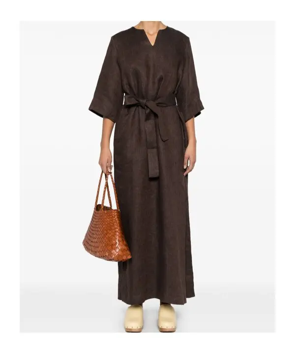 P.a.r.o.s.h Linen Maxi Dress