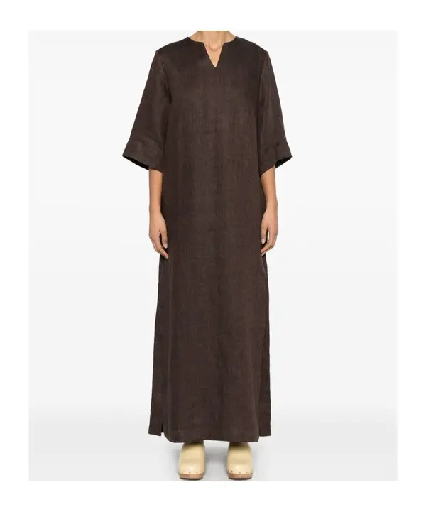 P.a.r.o.s.h Linen Maxi Dress