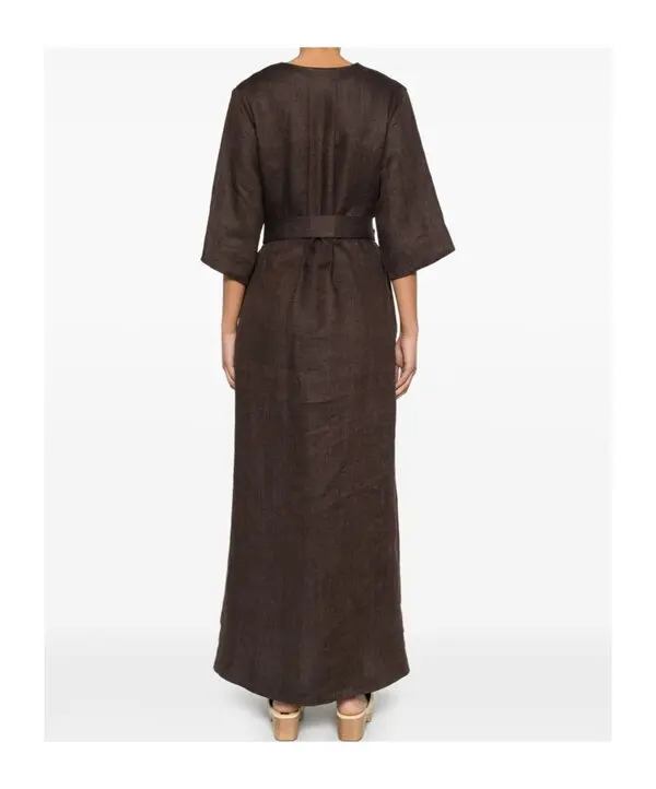 P.a.r.o.s.h Linen Maxi Dress