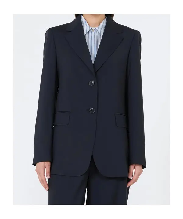 Max Mara Mstassenzi Single-breasted Jacket - Blue