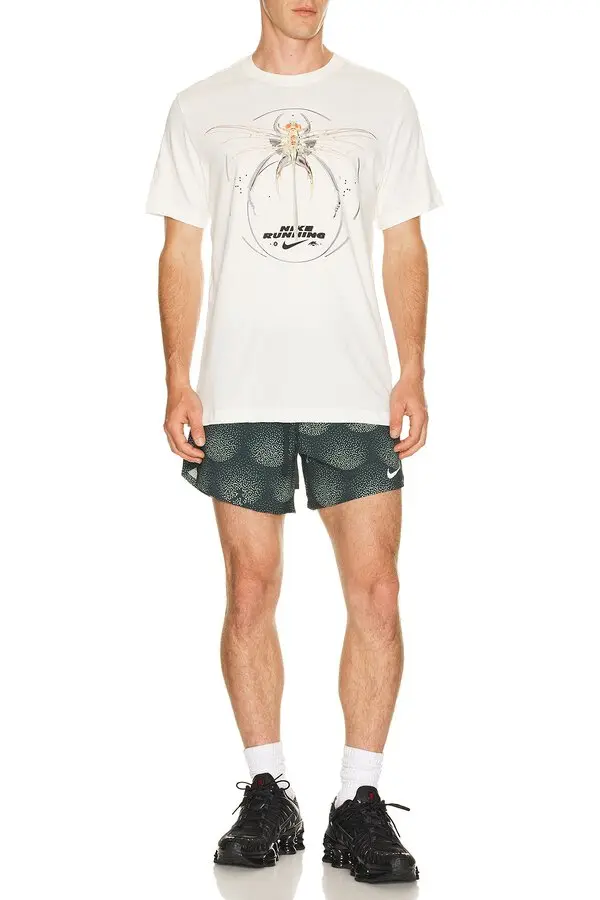 Nike Dri-fit Running T-shirt In Cream