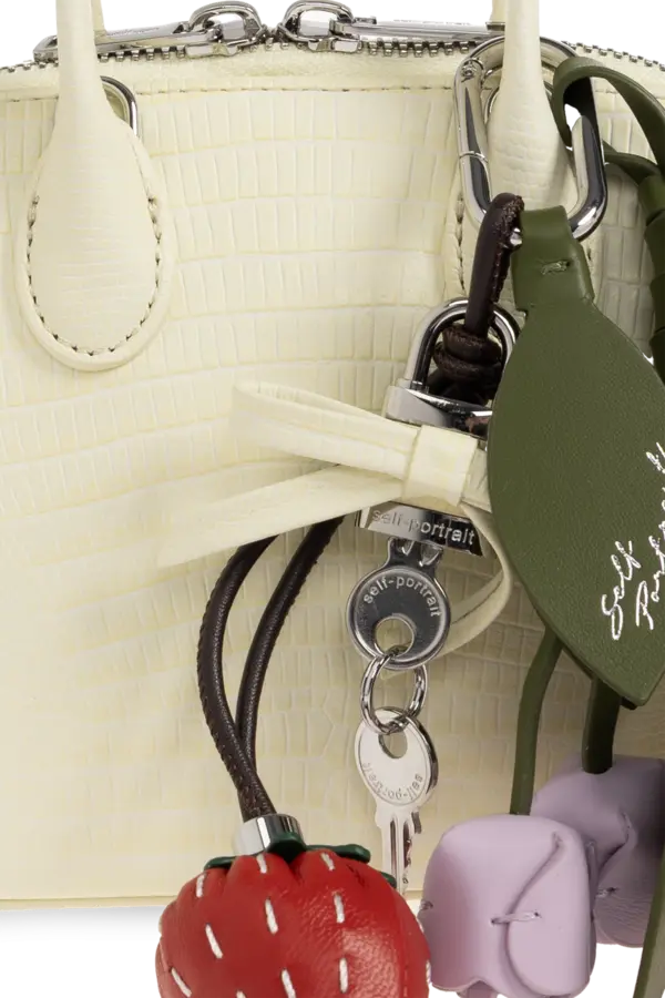 SELF-PORTRAIT Leather Bag With Keychain
