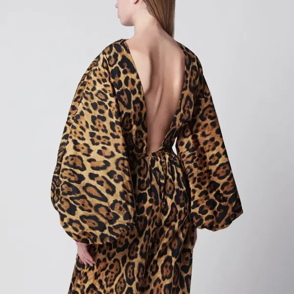 Alaïa Leopard-print Nylon Bodysuit Shirt
