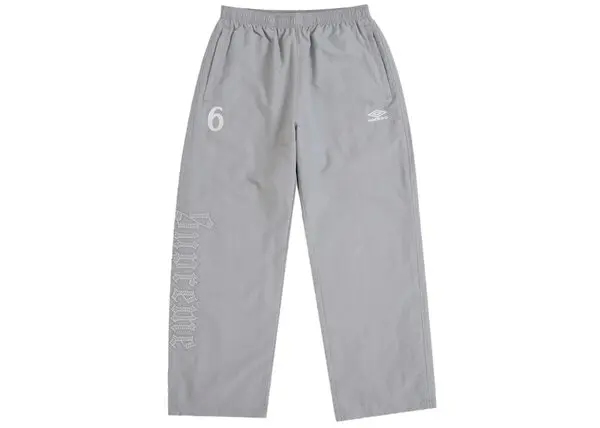 Supreme Umbro Rhinestone Track Pant - Heather Grey