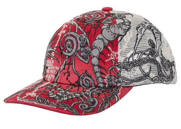 Supreme Wombat Embroidered Mesh Back 6panel - White
