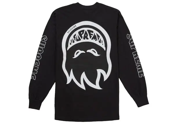 Supreme Spitfire Bighead Long Sleeve Tee Shirt - Black