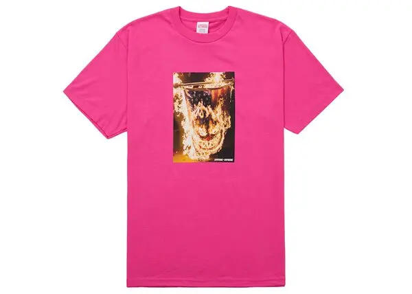 Supreme Spitfire Flag Tee Shirt - Pink