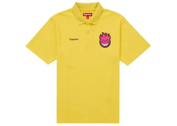 Supreme Spitfire Polo Shirt - Yellow