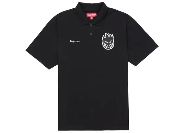 Supreme Spitfire Polo Shirt - Black