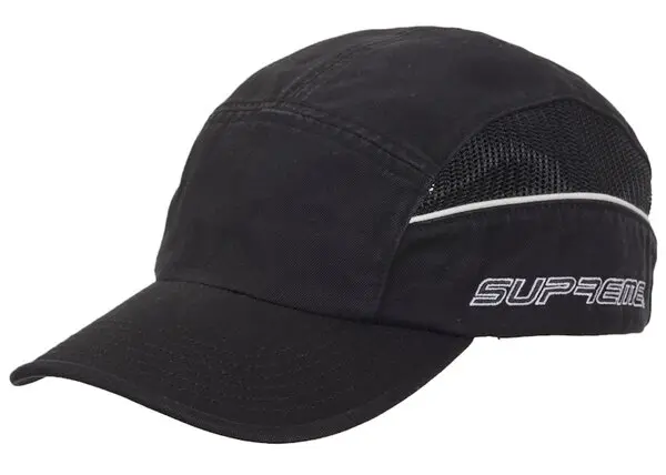 Supreme Side Mesh Piping Camp Cap