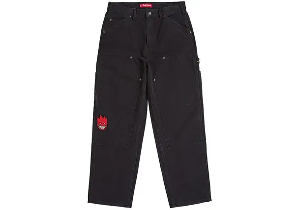 Supreme Spitfire Double Knee Painter Pant - Black