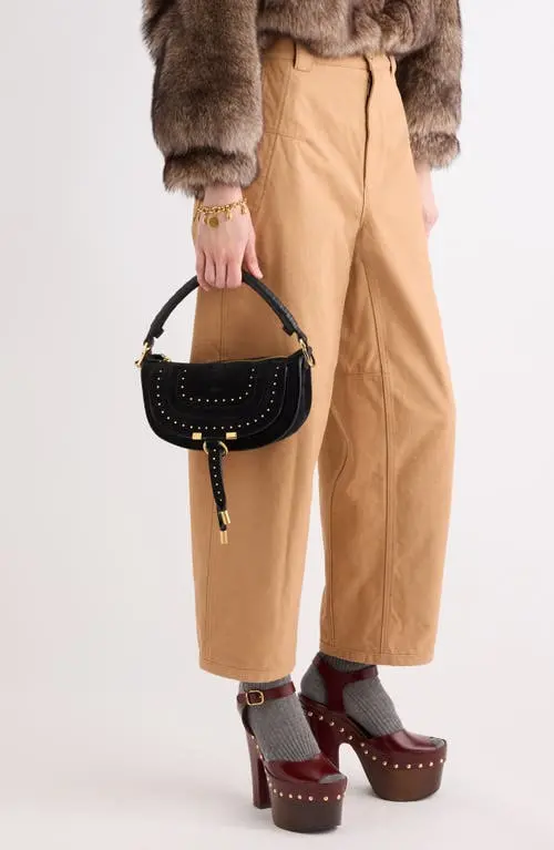 Chloé Mini Marcie Suede Camera Shoulder Bag