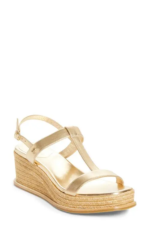 JIMMY CHOO Theia Wedge Sandal - Gold