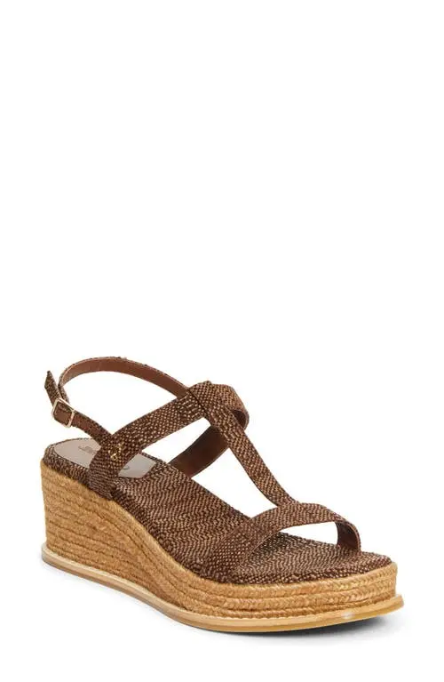 JIMMY CHOO Theia Wedge Sandal - Tan