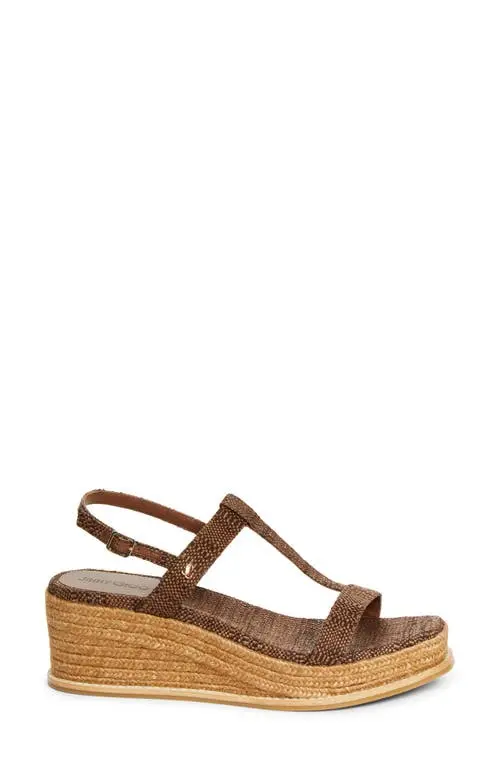 JIMMY CHOO Theia Wedge Sandal - Tan
