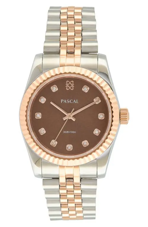 PASCAL Classic Lab-grown Diamond Bracelet Watch - Cocoa