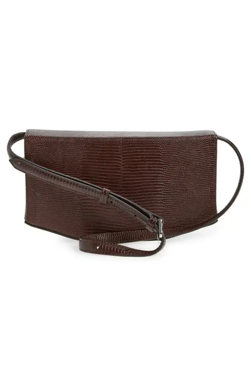 TOTEME Lizard Embossed Leather Top Handle Bag