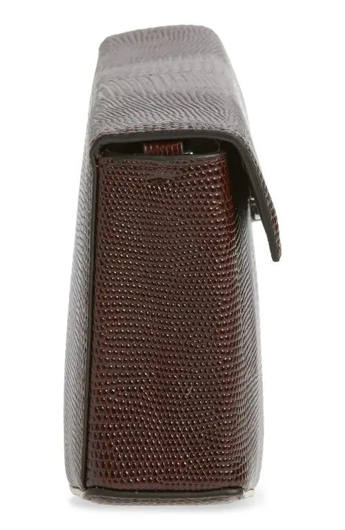 TOTEME Lizard Embossed Leather Top Handle Bag