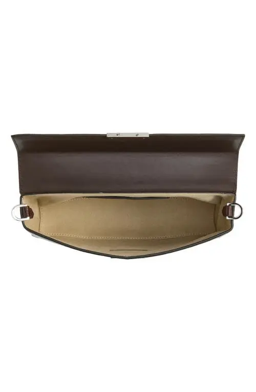 TOTEME Clip Lizard Embossed Leather Bag - Brown