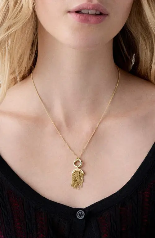 Kate Spade New York Chain Reaction Tassel Pendant Necklace