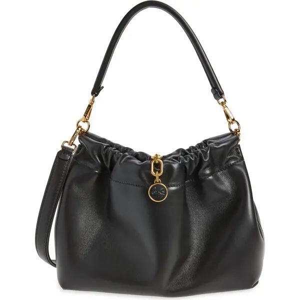 Etro Medium Vela Blossom Shoulder Bag - Black