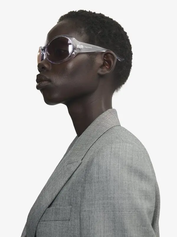Alexander McQueen Kate Round Sunglasses - Pink