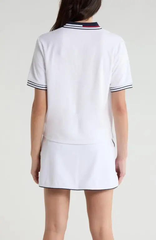 G/fore Circle G Johnny Collar Cotton Blend Terry Polo