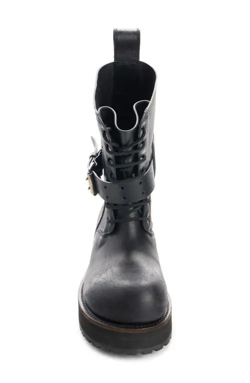 Balenciaga Venom Lace-up Buckled Boots