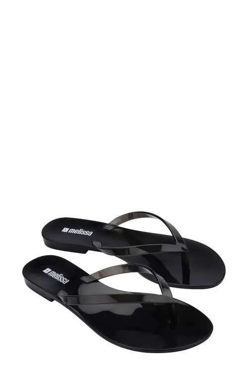 Melissa Harmonic Jelly Flip Flop - Clear Black
