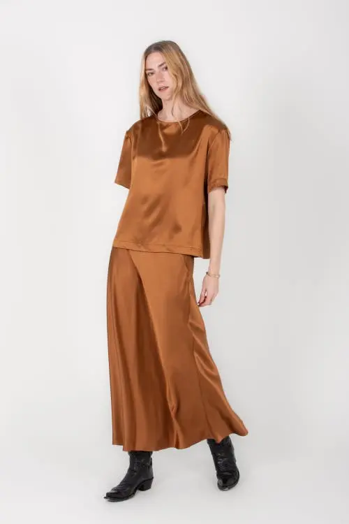 ALYSON EASTMAN A-line Skirt - Copper