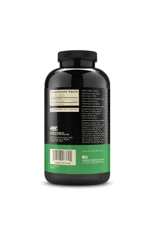 OPTIMUM NUTRITION Micronized Creatine Monohydrate Capsules, Keto Friendly, 2500mg